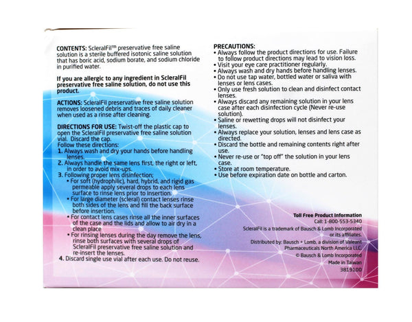 ScleralFil Preservative Free Saline Solution for Scleral, Soft, & Rigi ...